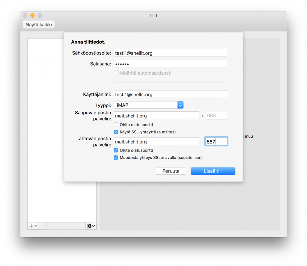 Outlook 2016 (Mac) -sähköpostiasetukset - Shellit.org